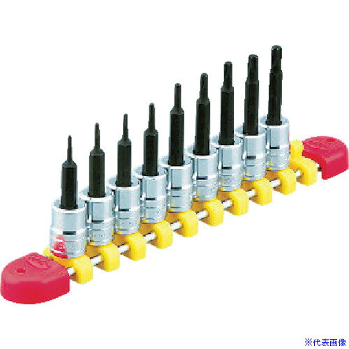 オレンジブック トラスコ中山　TRUSCOKTC 12.7sq.ヘキサゴンビットソケットセット[9コ組] 〔品番:TBT409BH〕[ 注番:3839567]特長●差込角側は応力の集中を防ぐパワーフィット形状を採用しています。用途●汎用工具...