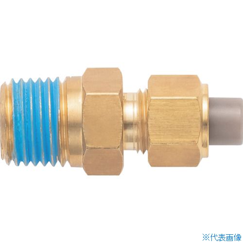 オレンジブック トラスコ中山　TRUSCO潤工社 黄銅製継手(ミリ系列) ニップル 6×4.5mm PT1/4 〔品番:PN6X4.5PT14BS〕[ 注番:3840399]特長●黄銅継手（ミリ系列）は日本工業規格JIS B8381｢空気圧...