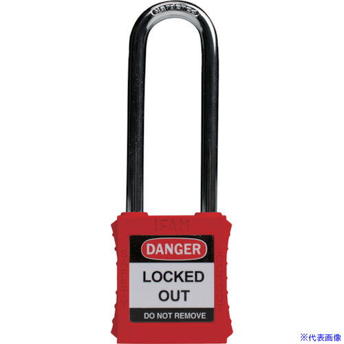 オレンジブック トラスコ中山　TRUSCOIFAM ロックアウト用南京錠 スチール製シャックル(ツル長) 赤 〔品番:044706〕[ 注番:3860972]特長●本体は非導電素材でカバーされており電気トラブルを回避できます。●完全に施錠す...