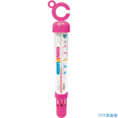 オレンジブック トラスコ中山　TRUSCOCRECER 湯温計 〔品番:AP02P〕[ 注番:3863976]特長●浴槽に浮かべて使用します。●適温ラインが一目でわかります。仕様●測定温度範囲(℃)：20〜60●温度最小表示(℃)：2●液部...