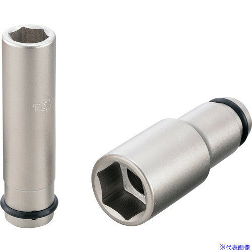 オレンジブック トラスコ中山　TRUSCOTONE インパクト用超ロングソケット 対辺寸法32mm 全長100mm 〔品番:4NV32L100〕[ 注番:3875962]特長●外観品質と防錆力の向上を図った無電解メッキ仕様のインパクト用ソケ...