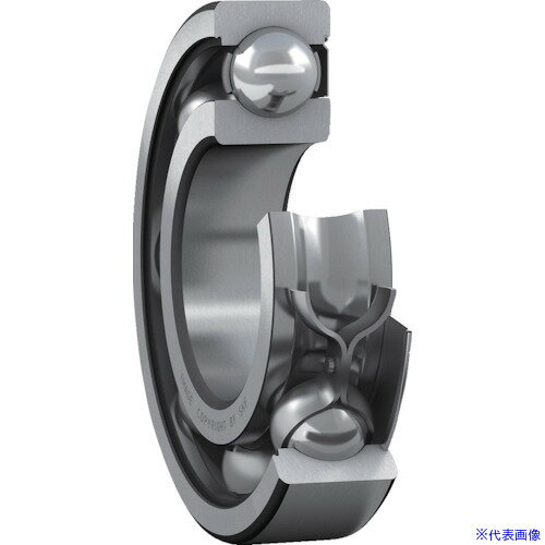 オレンジブック トラスコ中山　TRUSCOSKF 単列深溝玉軸受 軸受片側鋼板シールド 内径15mmX外径42mmX幅13mm 〔品番:6302Z〕[ 注番:3879972]特長●深溝玉軸受は汎用性の高い軸受で、特に高速および超高速に適して...