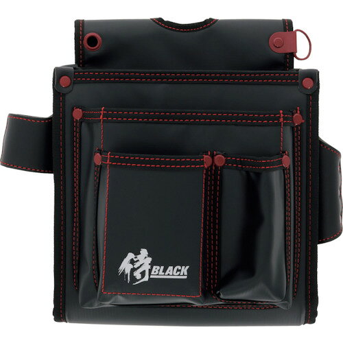 オレンジブック トラスコ中山　TRUSCO侍BLACK 薄型仮枠釘袋SRBT−15 〔品番:806024067〕[ 注番:3885058]特長●ターポリン生地採用で、摩擦や水濡れに強いです。●工具の出し入れ時に引っ掛からない特殊裁縫です。仕...