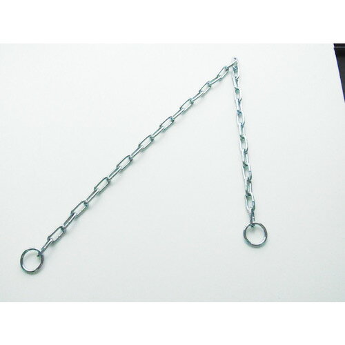 オレンジブック トラスコ中山　TRUSCOニッサチェイン 用心鎖 ユニクロ4.8X1200mm 〔品番:S117〕[ 注番:3892425]特長●線径4.8mmのチェーンの両端にリングが付いています。用途●鍵との併用で工事現場の門扉のロック...