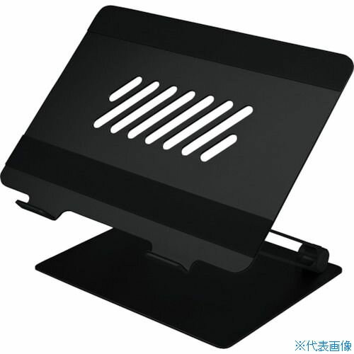 オレンジブック トラスコ中山　TRUSCOOwltech ノートPCをお好みの角度に調整可能 冷却スリット付き ノートPC・タブレットPCスタンド 〔品番:OWLPCST01BK〕[ 注番:3906224]特長●シンプルなデザインながら高級...