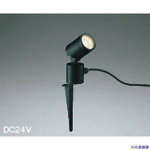 オレンジブック トラスコ中山　TRUSCOコイズミ 住宅・店舗用照明 非調光 電球色 LED一体型 DC24Vスパイクスポットライト 黒色 40W相当 〔品番:AU92259〕[ 注番:3906854]特長●DC24Vスパイクスポットライト...