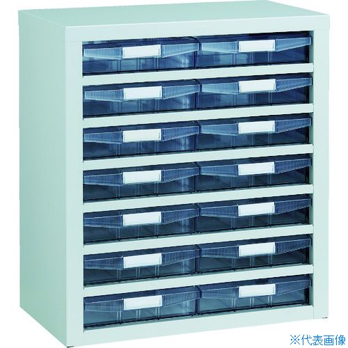 オレンジブック トラスコ中山　TRUSCOTRUSCO 引出しユニット 553X307XH605 AW2X14 W 〔品番:VA47BWN〕[ 注番:3937488]特長●引き出しは透明タイプで中身が見えて仕分けに便利です。●本体は引き出し...