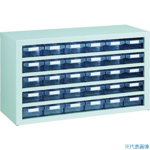 オレンジブック トラスコ中山　TRUSCOTRUSCO 引出しユニット 795X307XH444 A1X30 W 〔品番:VA65BN〕[ 注番:3937496]特長●引き出しは透明タイプで中身が見えて仕分けに便利です。●本体は引き出しの飛...