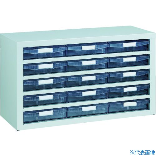 オレンジブック トラスコ中山　TRUSCOTRUSCO 引出しユニット 795X307XH444 AW2X15 W 〔品番:VA65BWN〕[ 注番:3937500]特長●引き出しは透明タイプで中身が見えて仕分けに便利です。●本体は引き出し...