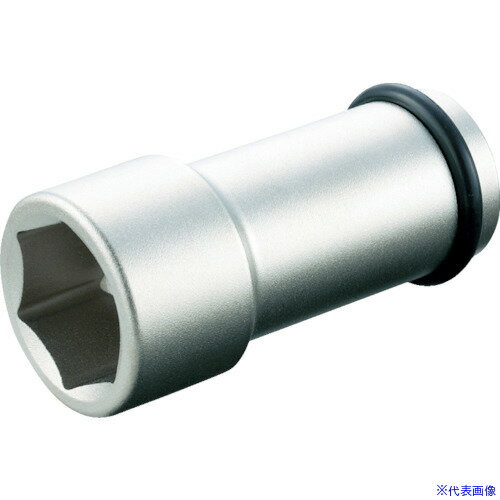 オレンジブック トラスコ中山　TRUSCOTONE インパクト用ロングソケット 対辺寸法38mm 全長100mm 〔品番:6NV38L〕[ 注番:3956270]特長●外観品質と防錆力の向上を図った無電解メッキ仕様のインパクト用ソケットです...