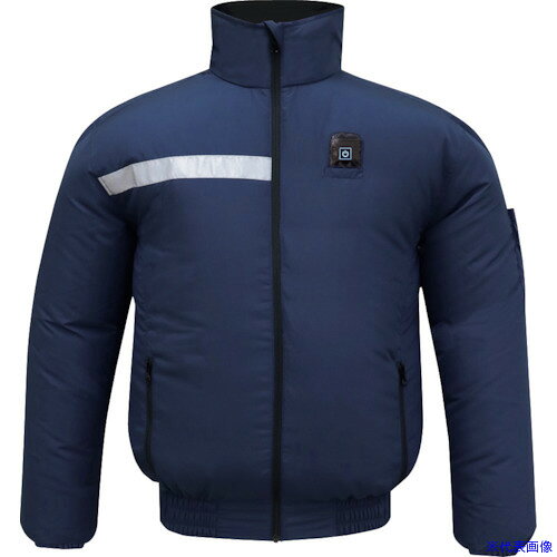 オレンジブック トラスコ中山　TRUSCO室谷 【今季完売】MT2000−1 KAZEKURU フォークリフト用(長袖) NAVY 4L−5L 〔品番:MT20001NV4L5L〕[ 注番:3960611]特長●胸スイッチ一つで電源のON／...