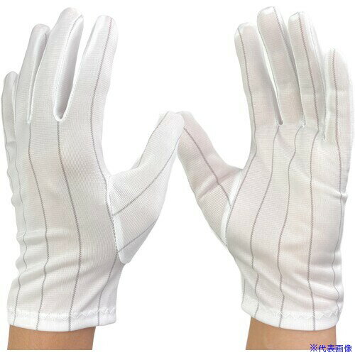 オレンジブック トラスコ中山　TRUSCOWINCESS 制電手袋 マチ付 Sサイズ(10双入) 〔品番:7077S〕[ 注番:3961833]特長●薄手で作業性に優れます。●ナイロン基布に導電糸を編み込んでいます。●包装資材の簡素化-台紙...