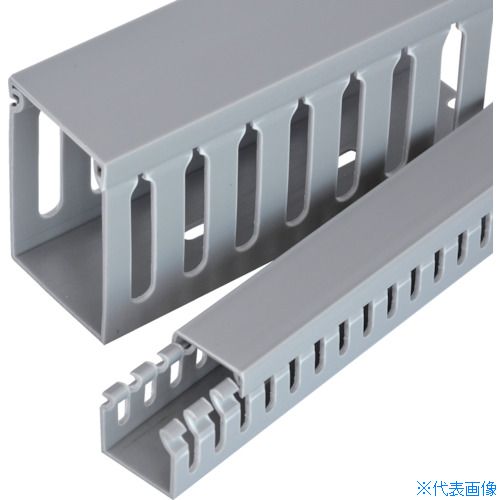 オレンジブック トラスコ中山　TRUSCOTRUSCO 配線ダクト W40XH60 L1000 〔品番:TMD40601M〕[ 注番:3963976]特長●取り回しやすい1Mタイプになります。●通線孔上部の切り込みから、電線を容易に通すこと...