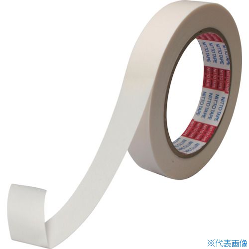 オレンジブック トラスコ中山　TRUSCO日東 両面接着テープ No.501F 10mm×20m ホワイト 〔品番:501F10〕[ 注番:3982262]特長●被着体による粘着力の差が少ないため、使用範囲が広い両面テープです。●適度な粘着...