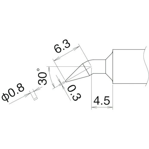 オレンジブック トラスコ中山　TRUSCO白光 こて先 0.8JD型 〔品番:T22JD08〕[ 注番:4004221]特長仕様●適合機種：FM-2030●コテ先名称：0.8JD型仕様2●ヒーター一体式材質/仕上セット内容/付属品注意原産国...