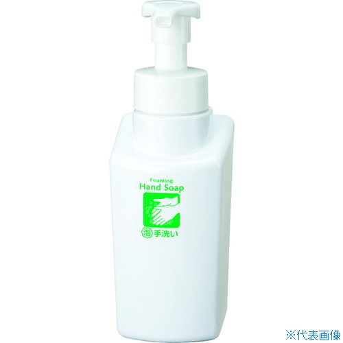 オレンジブック トラスコ中山　TRUSCOサラヤ スマートボトル手洗い石けん用泡500mL 〔品番:21701〕[ 注番:4005414]特長●用途がわかるイラストが入ったシンプルな手洗い・手指消毒容器です。●白磁のような風合いで、衝撃に強...