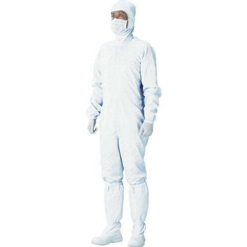 オレンジブック トラスコ中山　TRUSCOADCLEAN クリーンスーツ ホワイト L 〔品番:CJ10321L〕[ 注番:4013727]特長●低発塵性、耐久性、経済性に優れております。●ウエスト部はゴムにて簡単にサイズ調整できます。用途...