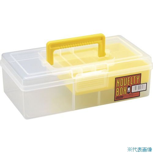 オレンジブック トラスコ中山　TRUSCOMEIHO ノベルティボックス M 黄 〔品番:103176〕[ 注番:4028660]特長●カッターナイフやドライバーなど、ちょっとしたライトツール入れに最適です。●中皿は取り外し可です。用途●現...