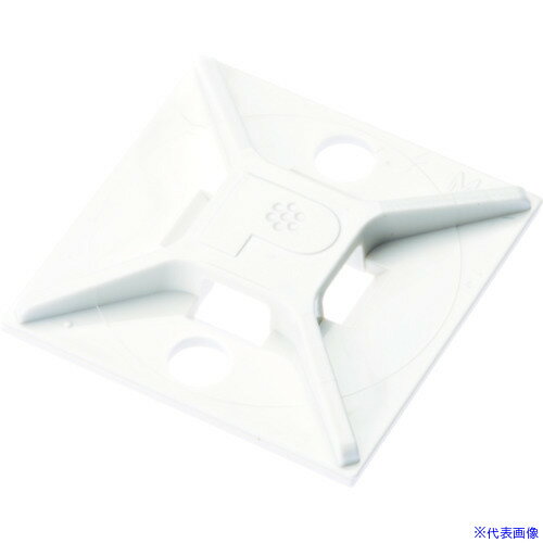 オレンジブック トラスコ中山　TRUSCOPANDUIT マウントベース M3ねじ止め 白 (500個入) 〔品番:ABM2SS6D〕[ 注番:4036719]特長●束線を結束バンドを利用して効率よく固定できます。●接着剤とM3ねじにて固定...