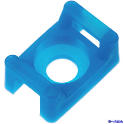 オレンジブック トラスコ中山　TRUSCOPANDUIT タイマウント テフゼル アクアブルー (100個入) 〔品番:TM3S10C76〕[ 注番:4038827]特長●高温、ガンマー放射線に強く耐候性、耐薬品性に優れています。用途●結束...