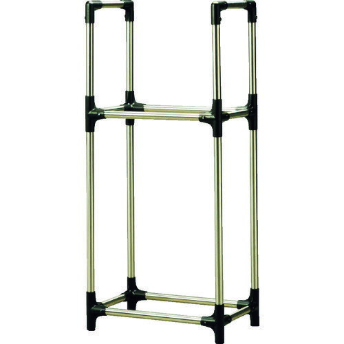 オレンジブック トラスコ中山　TRUSCOIRIS 204553 ステンレス製タイヤラック普通自動車用 ブラック/グレー 〔品番:KSL590〕[ 注番:4048024]特長●はめ込み式でねじ止め不要の組み立て簡単なタイヤラックです。●丈夫...