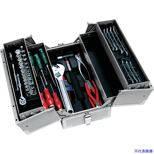 オレンジブック トラスコ中山　TRUSCOTONE 整備用工具セット TSH330ツールセット 54点セット シルバー 〔品番:TSH330SV〕[ 注番:4057988]特長●産業機械、自動車整備向けとして工具を厳選し、ソケットホルダーを...