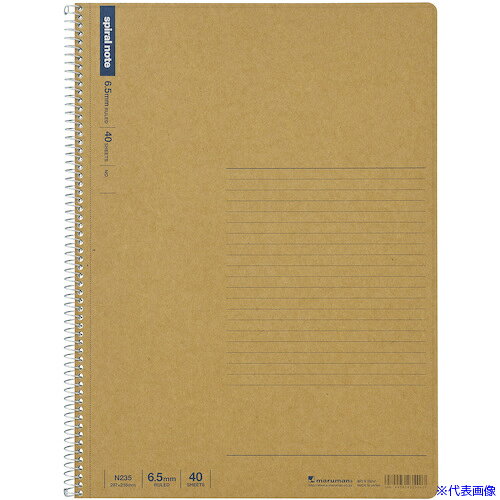 オレンジブック トラスコ中山　TRUSCOmaruman A4 スパイラルノート 横罫40枚 〔品番:N235〕[ 注番:4059321]特長●心地よい書き味が定評のマルマン国産筆記用紙です。仕様●用紙サイズ：A4●中紙(枚)：40仕様2●...