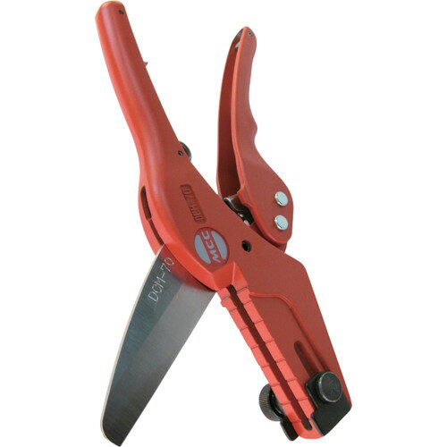 オレンジブック トラスコ中山　TRUSCOMCC ダクトモールカッタ90 〔品番:DCM90〕[ 注番:4088093]特長●ストッパーがスライドして材料をしっかり固定します。●45度切断も簡単です。●刃は片手でワンタッチオープンできます。...