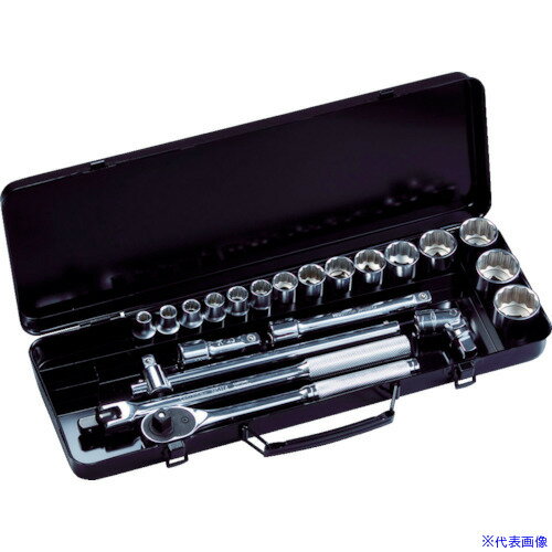 オレンジブック トラスコ中山　TRUSCOスーパー ソケットレンチセット 差込角12.7mm(1/2インチ)入り数:21 〔品番:N415S〕[ 注番:4093348]特長●産業機械や自動車などの整備に最適なセットです。●ラチェットハンドル...