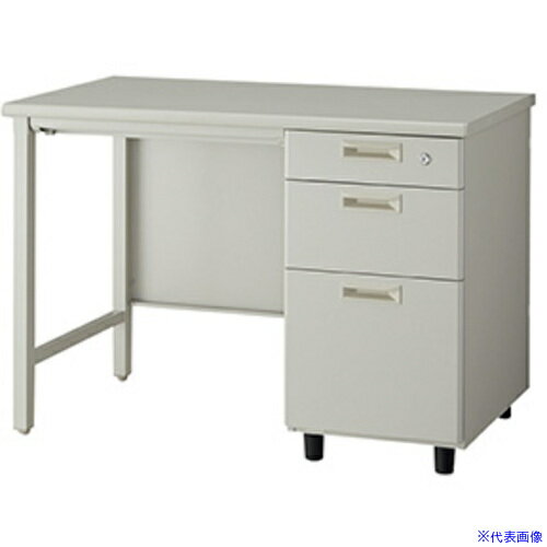 オレンジブック トラスコ中山　TRUSCONAIKI 片袖デスク 〔品番:SDN601NAAWH〕[ 注番:4093884]特長●天板は耐久性にすぐれたメラミン化粧板張りです。●1個のキーで袖箱全ての引出しが同時に施錠できるオールロック機構...