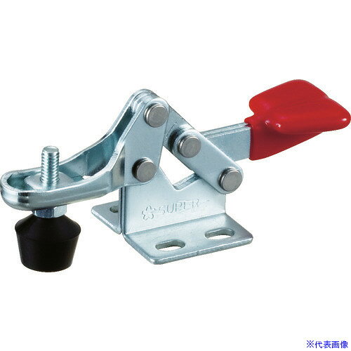 オレンジブック トラスコ中山　TRUSCOスーパー 下方押え型トグルクランプ(水平ハンドル式) 全長:78mm 締付力:0.3kN フランジベース ステンレス(SUS304) 〔品番:STD08F〕[ 注番:4093887]特長●ステンレス...