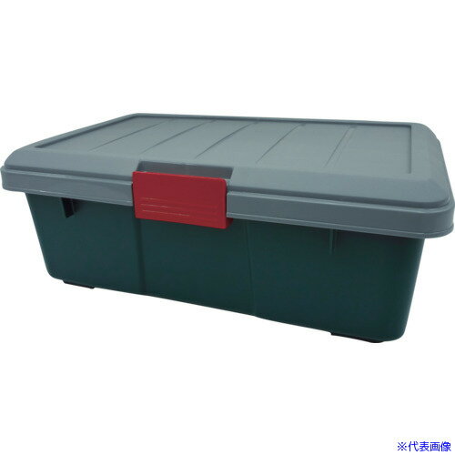 オレンジブック トラスコ中山　TRUSCOIRIS 298117 RVBOX グレー/ダークグリーン 〔品番:RV600FM〕[ 注番:4101367]特長●カー＆レジャー用品を収納するのに最適な薄型のRVBOXです。●スタッキング可能な浅...