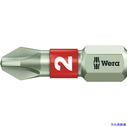 オレンジブック トラスコ中山　TRUSCOWera(ヴェラ) 3851/1 ステンレストーションビット プラス2X25 〔品番:071011〕[ 注番:4119452]特長●専用のビットホルダ(053923）と併用することで、3つのトーショ...