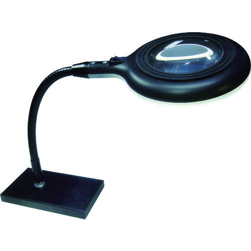 オレンジブック トラスコ中山　TRUSCONOGA ノガLEDスタンド 拡大鏡付LEDドーナッツスタンド 〔品番:LED6400〕[ 注番:4122135]特長●拡大鏡付LEDスタンドです。●卓上用LED付拡大鏡からレンズユニットを外して照...
