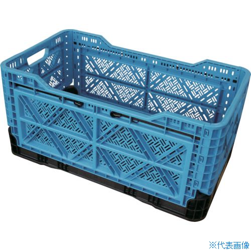 オレンジブック トラスコ中山　TRUSCOTRUSCO 折りたたみメッシュコンテナ48L ブルー 〔品番:TRMPB48AB〕[ 注番:4127828]特長●耐久性と効率、互換性と汎用性を重視し設計開発された折りたたみメッシュコンテナです。...