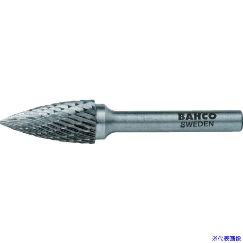 オレンジブック トラスコ中山　TRUSCOBAHCO トンガリ形超硬ロータリーバー シングルカット 刃径3mm 〔品番:BAHG0313M03〕[ 注番:4135237]特長●硬度HRC67までの材料の切削が可能です。●ヘッド部硬度はおよそ...