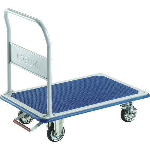 オレンジブック トラスコ中山　TRUSCOTRUSCO プレス製台車 ドンキーカート 固定式915×615 ピン式4輪ストッパー付 〔品番:302NJKB4〕[ 注番:4145402]特長●ワンペダルで四輪を同時にロックします。ピン式ブレー...