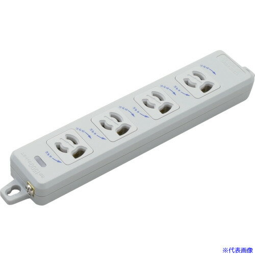 オレンジブック トラスコ中山　TRUSCO明工 横形OA用抜け止め接地タップ4コ口 ランプ、マグネット付 コードなし 〔品番:MR7904N〕[ 注番:4148627]特長●環境に配慮した素材を使用したOAタップシリーズのスタンダード品です...