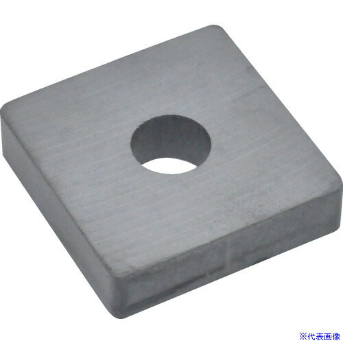 オレンジブック トラスコ中山　TRUSCOTRUSCO フェライト磁石 角形・穴あり 40mmX40mmX10mm 1個入 〔品番:TF40KA401P〕[ 注番:4151909]特長●保磁力が高いので減磁がありません。●耐食性に優れ、平面...