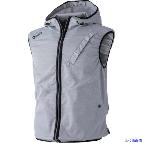 オレンジブック トラスコ中山　TRUSCOCHUSAN WZ ドビーコーティングフードベスト シルバー 3L 〔品番:9872263L〕[ 注番:4165731]特長●風漏れを防ぐ裏PAコーティングを施し、全身に風が循環します。●バッテリー...