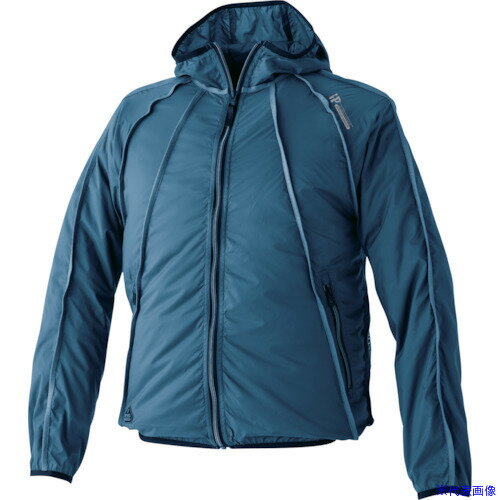 オレンジブック トラスコ中山　TRUSCOCHUSAN WZ グラフェンフードジャケット メタリックブルー M 〔品番:986952M〕[ 注番:4166399]特長●多機能新素材グラフェンを採用しています。●さらに個性的な見た目で総合力高...