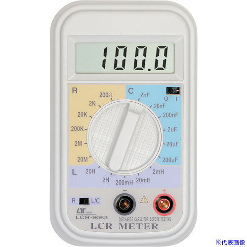 オレンジブック トラスコ中山　TRUSCOMT デジタルLCRメーター 〔品番:LCR9063〕[ 注番:4180084]特長●キャパシタンス、インダクタンス、抵抗の測定が可能●電池電圧低下表示(LO BAT)マークを表示●軽量・小型のシン...