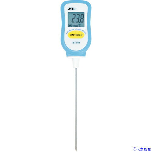オレンジブック トラスコ中山　TRUSCOMT 防水型デジタル中心温度計 〔品番:MT809〕[ 注番:4180087]特長●調理衛生管理用校正済温度計 0℃、80℃、180℃成績表付き●T型熱電対センサー採用●IP65防水仕様●本体裏面に...