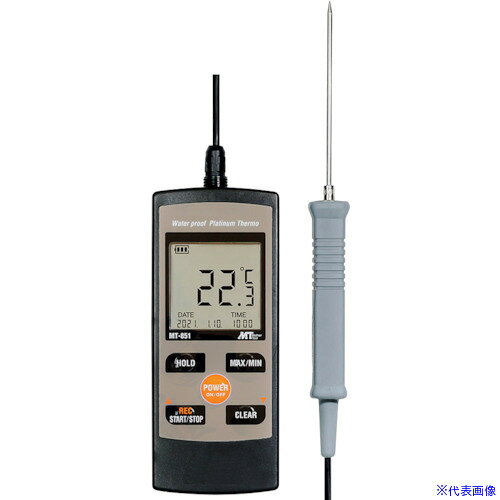 オレンジブック トラスコ中山　TRUSCOMT 白金デジタル温度計 〔品番:MT851〕[ 注番:4180092]特長●IPX5【JIS　C　0920「保護等級」(防噴流型）適合】のため、水まわりでも安心して使用可能●用途に合わせて使用可能...