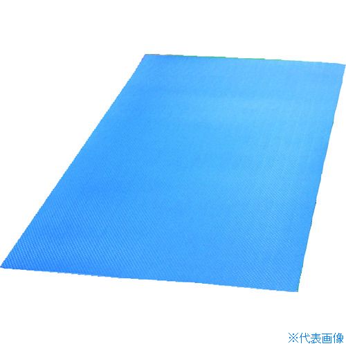 オレンジブック トラスコ中山　TRUSCOワニ印 ダイヤボード α アルファ(クッション材付)ブルー 3.5mm 900mm 1800mm 〔品番:004942〕[ 注番:4187172]特長●ダイヤ柄のシボが付いており滑りにくい養生ボード...