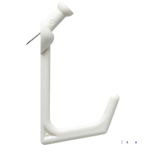 オレンジブック トラスコ中山　TRUSCOVELOS エルハンガー 白 5P 〔品番:LH705W〕[ 注番:4204214]特長●ピン部分が斜めに刺さるのでしっかり固定できます。●壁に刺して掛けるだけで使用できます。●フック部が長くワイド...