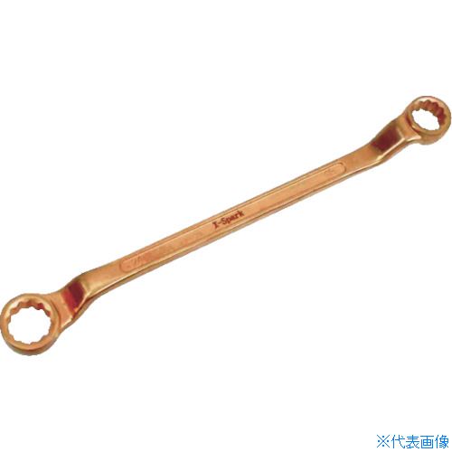 オレンジブック トラスコ中山　TRUSCOHAMACO 防爆工具 両口メガネレンチ(60度) 二面幅寸法(mm):24×30 〔品番:CBMM2430〕[ 注番:4209001]特長●めがね部は12角で、45°のオフセットです。●摩擦や衝撃...