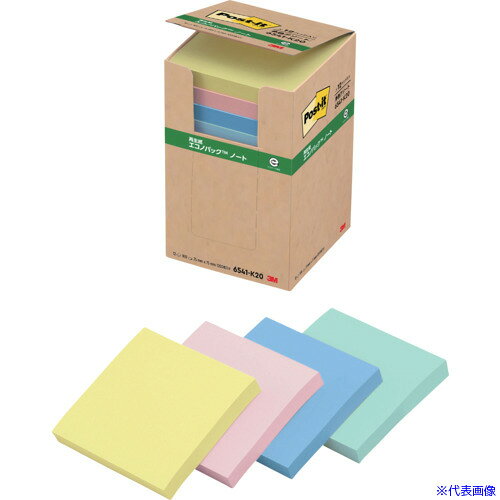 オレンジブック トラスコ中山　TRUSCO3M ポスト・イット 75X75mm 100枚X12パッド 4色混色 〔品番:6541K20〕[ 注番:4245568]特長●オフィスの定番、ポスト・イット［［R上］］ 通常粘着製品です。●くり返し...