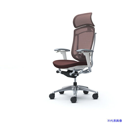 オレンジブック トラスコ中山　TRUSCOOKAMURA コンテッサセコンダ 可動肘 座クッション 大型ヘッド5本脚 ポリッシュ ホワイト ランバー付ハンガー無 張地色ダークブラウン 〔品番:CC87BZFPC8〕[ 注番:4259863]...