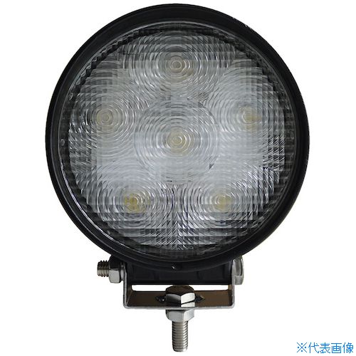 オレンジブック トラスコ中山　TRUSCOグリーンクロス LED作業灯 18W 丸型 60° 1800LM LD18Y 〔品番:6300031436〕[ 注番:4263921]特長●衝撃に強く、＋/−配線するだけの簡単接続仕様です。用途●照...